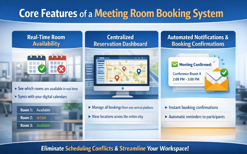 Essential Room Booking System Features Every Office Needs